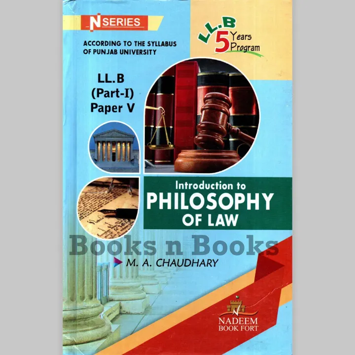 NSeries Introduction to Philosophy of Law for LLB Part-I Paper-V | LL.B ...