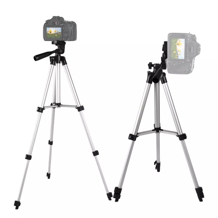 Adjustable 3.5 Feet Tripod Stand for Mobile Phones and Cameras ...