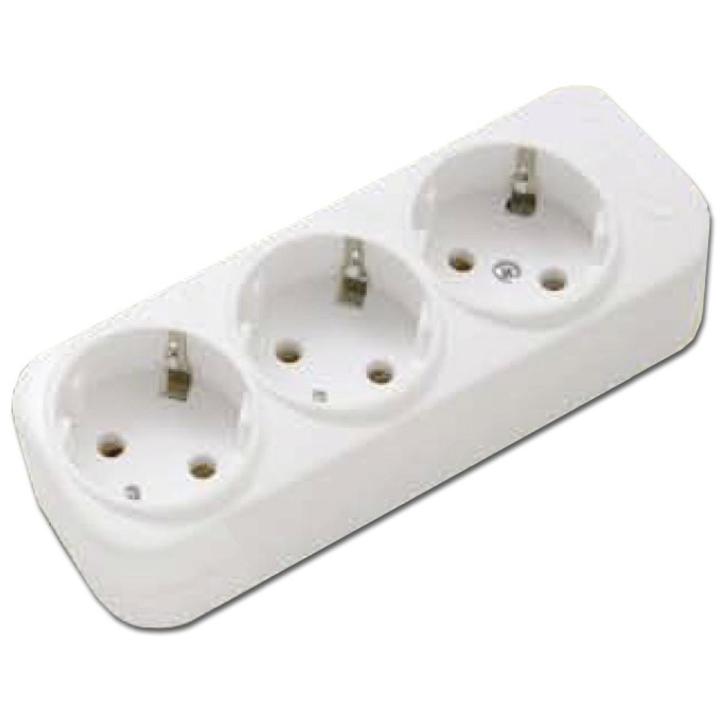 ELBi 3 Schuko Earthed Sockets Box. Made in TURKEY. Electric board. 3 ...