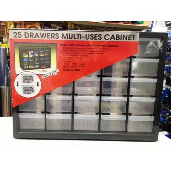 25 Drawer Transparent Plastic Box for IC Component Electronic Components or jewelry and many ...