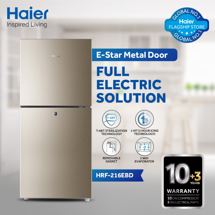 Haier 07 Cu Ft/ HRF-216 EBD(Direct Cool) Refrigerator/ 10 Years Warranty | Daraz.pk
