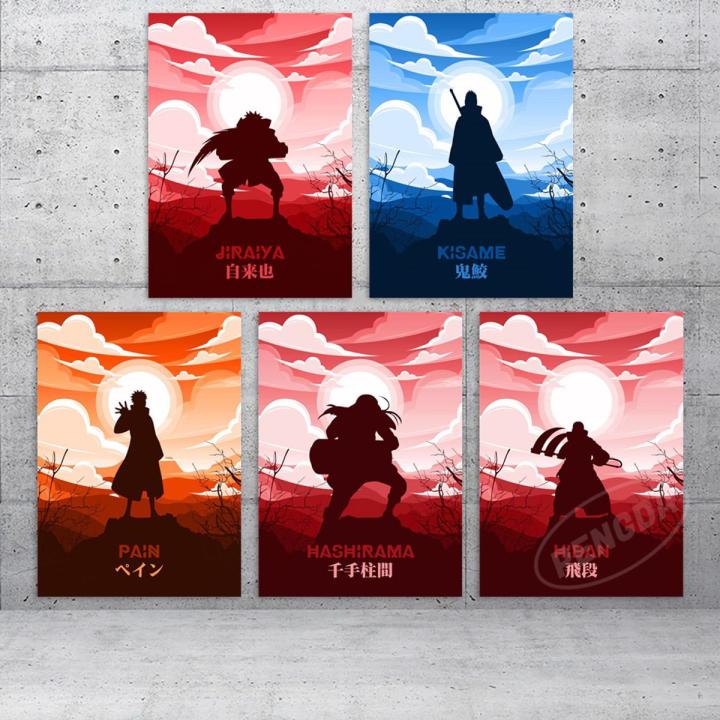 Wall Art HD Prints Jiraiya Naruto Home Anime Decor Senju Hashirama ...