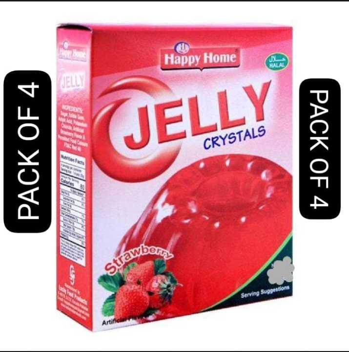 Happy Home Strawberry Jelly Powder (55 Grams) PACK OF 4 | Daraz.pk