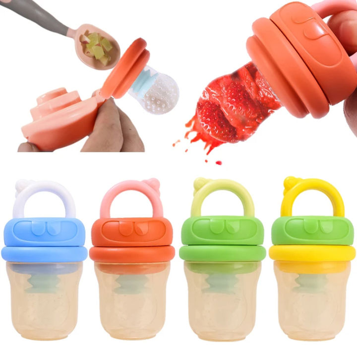 MiniMe Pack of 1 Baby Self Feeding Pacifiers Fruit Supplement Silicone ...