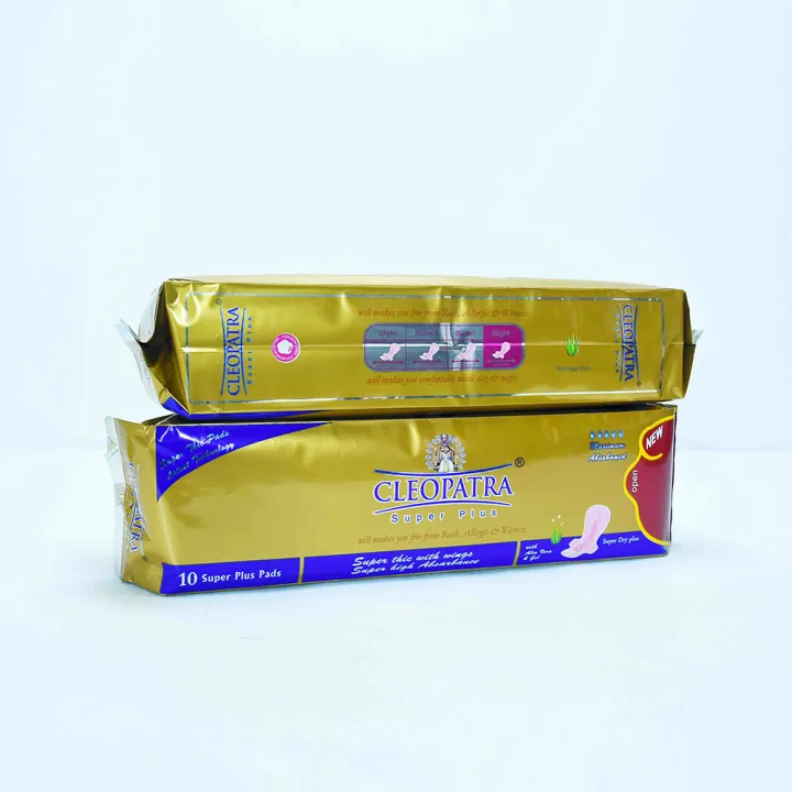 (2Pack ) Cleopatra original sanitary pads for girls periods with 7 high ...
