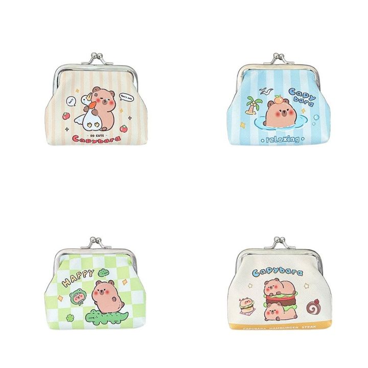 Portable PU Capybara Cartoon Coin Purses Mini Lightweight Hasp Change ...