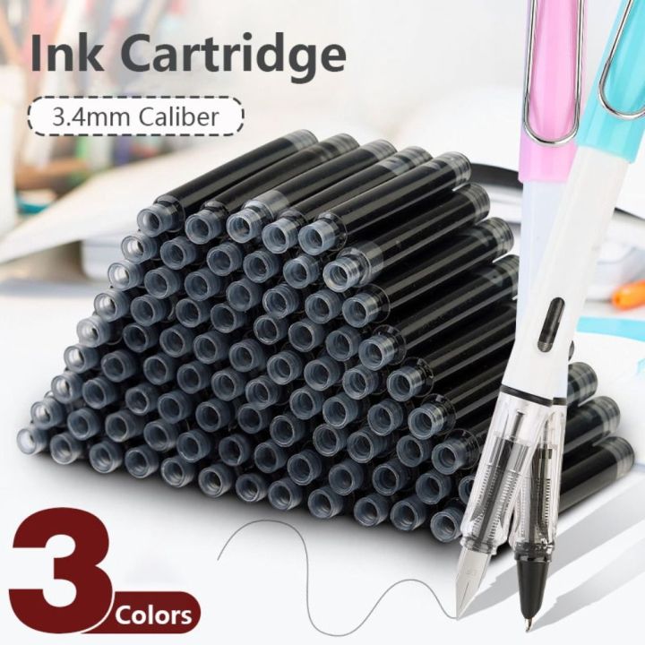 10PCS/Set Simple 3.4mm Caliber Ink Cartridge Plastic Material Blue/Red ...
