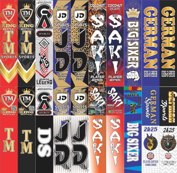 JD, SAKI, GERMAN Full Sticker & Half Sticker Complete 1 Set Front or ...