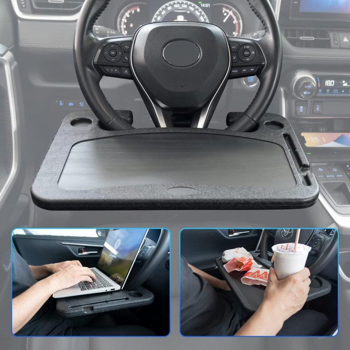 Multifunctional Car Steering Wheel Tray - Portable Wheel Desk for ...
