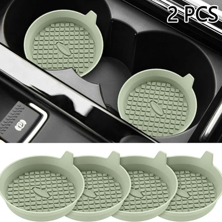 Universal Silicone Car Coaster Round Shape Anti-Slip Car Water Cup Mat ...