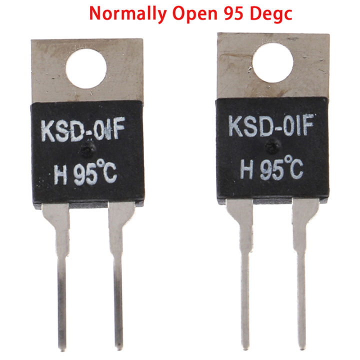 （NEW）2Pcs Normally Open Thermal Switch Temperature Sensor Thermostat ...