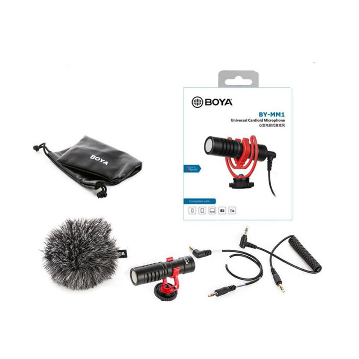 BOYA MM1 Compact On-Camera Video Microphone Vlogging Recording Mic | Daraz.pk