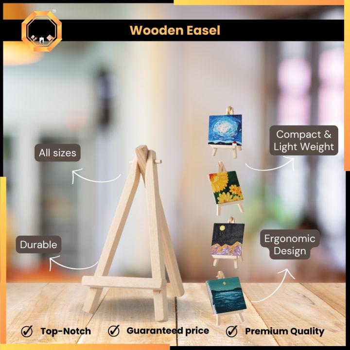 Premium Wooden Easel Stand for Artists | Sturdy & Adjustable in All ...