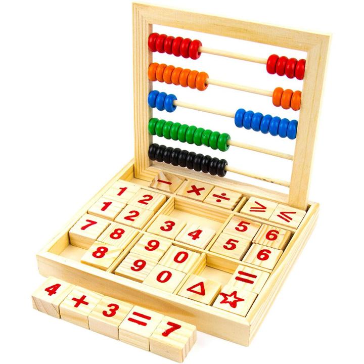 Abacus For Kids Math Counters, Wooden Educational Counting Toy, Toddler ...