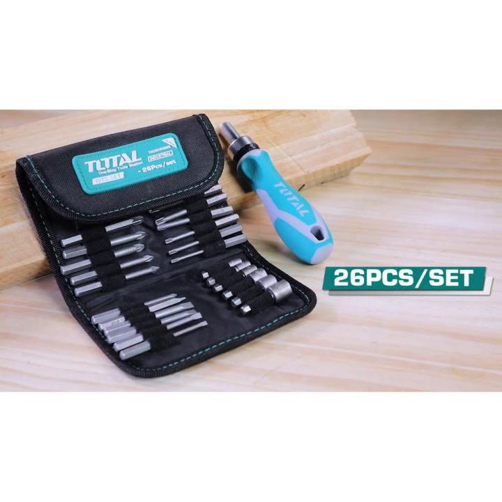 TOTAL (INDUSTRIAL - PRC) - TACSD30266 - RATCHET SCREWDRIVER SET - 26 ...
