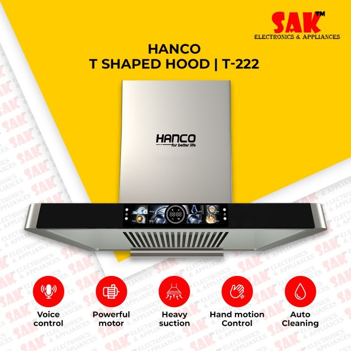 Embrace Effortless Elegance: Hanco T-Shape Stainless Steel Kitchen Hood ...