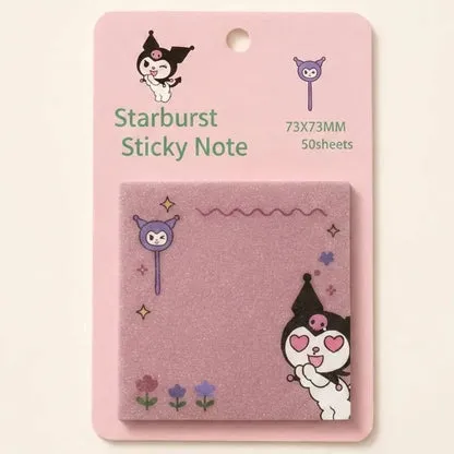 Sanrio Kuromi Starburst Sticky Notes And Memo Pad | Daraz.pk