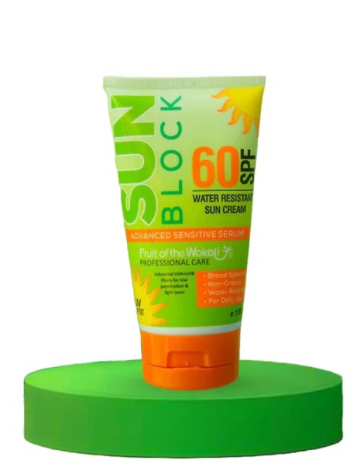 Fruit Of The Wokali Sun Block 60 Spf Water Resistant Sun Cream 150ML ...