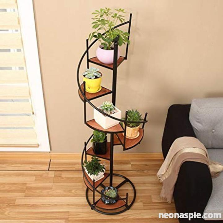 Flower Pot Rack Wooden Multi-Layer Floor Stand Balcony Living Room ...
