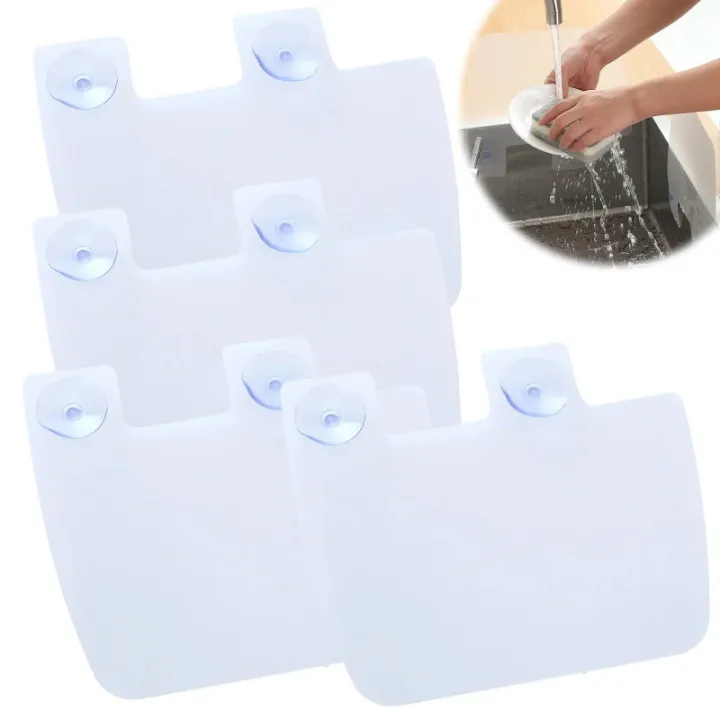 1 Pc Kitchen Sink Water Splash Guards with Sucker Waterproof Screen for ...