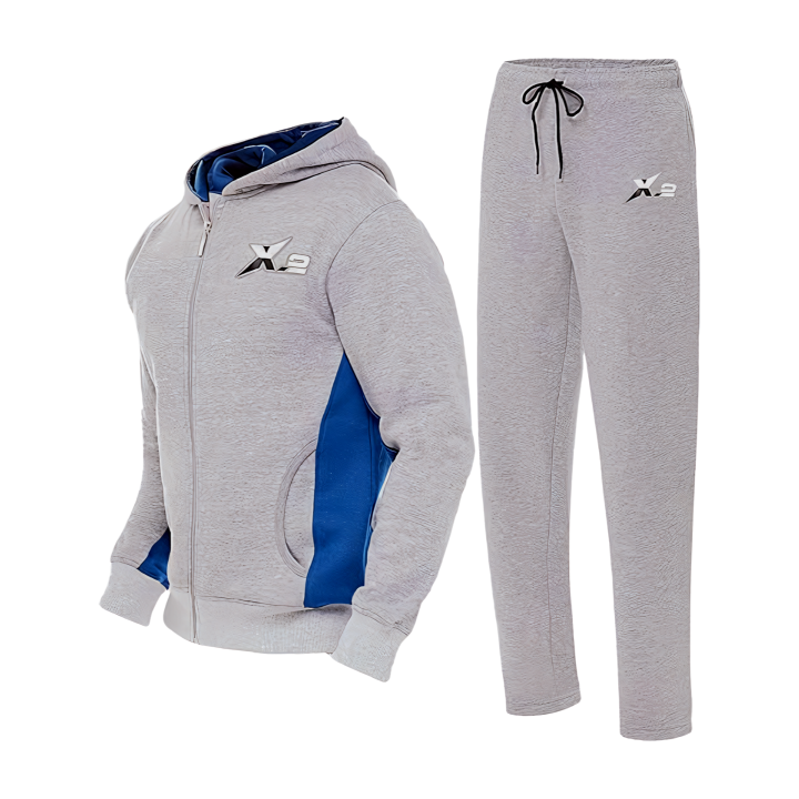 X-2 Men's 2 Pieces Full Zip Tracksuits Sport Suits Casual Outfits ...
