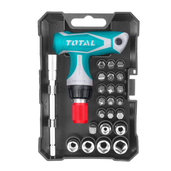 TOTAL 24pcs T-handle Wrench Screwdriver Set TACSD30186 | Daraz.pk