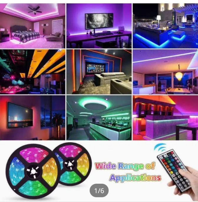 Complete kit with 15 feet of self-adhesive, waterproof, color-changing ...