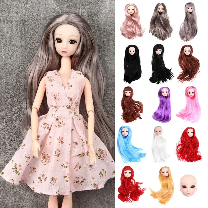 Toys Multiple Color Long Hairstyles Doll Head DIY Head Wear Ancient ...