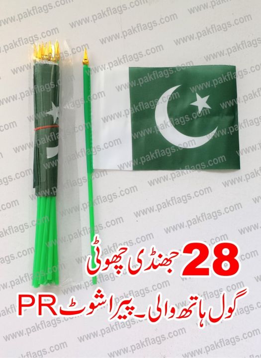 12 Pcs Pakistan Hand Flag 12 pcs Small Size Jhanda | Daraz.pk