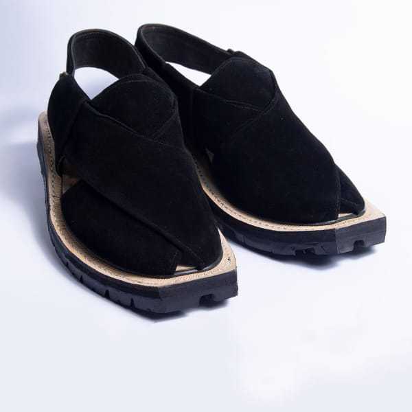 Norozi chappal Peshawari, Mens Peshawari Chappal Pure Leather - Black ...