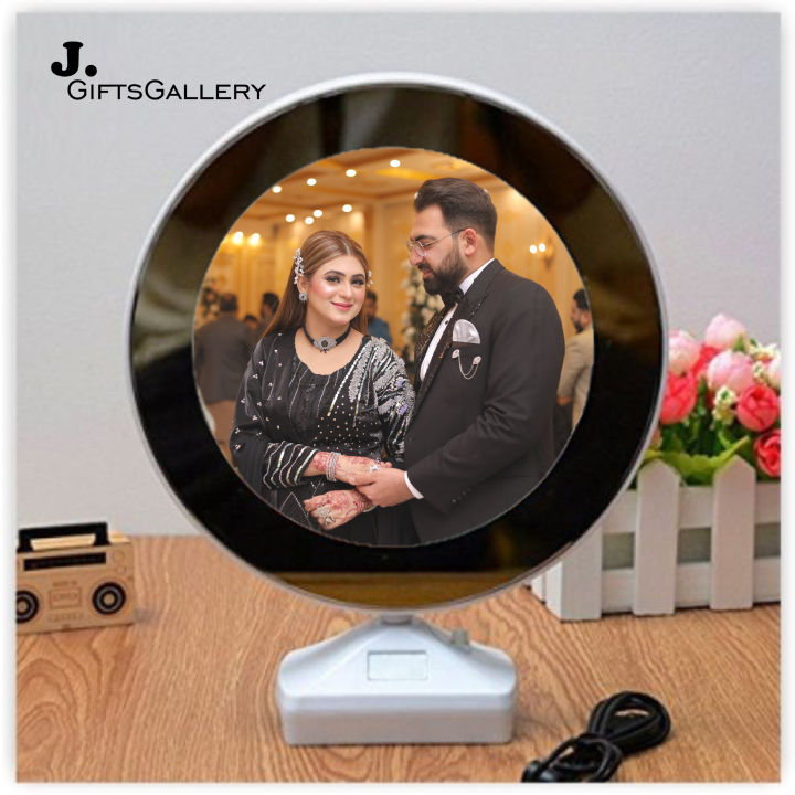 3D Magic Mirror Frame / Customized Magic Mirror / LED photo Frame 3D Effect | Daraz.pk