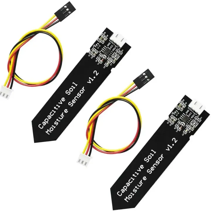 Highly Sensitive 3.3~5.5V Capacitive Soil Moisture Sensor Module Black ...