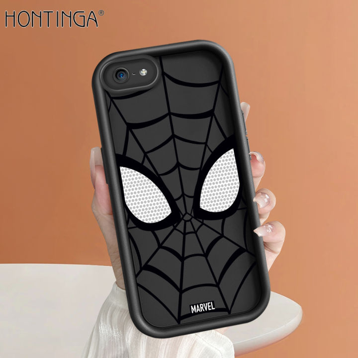 Hontinga for iPhone 5 6 6s 7 8 Plus SE 2020 2022 X XR XS MAX Back Cover Spider-Man Pattern ...