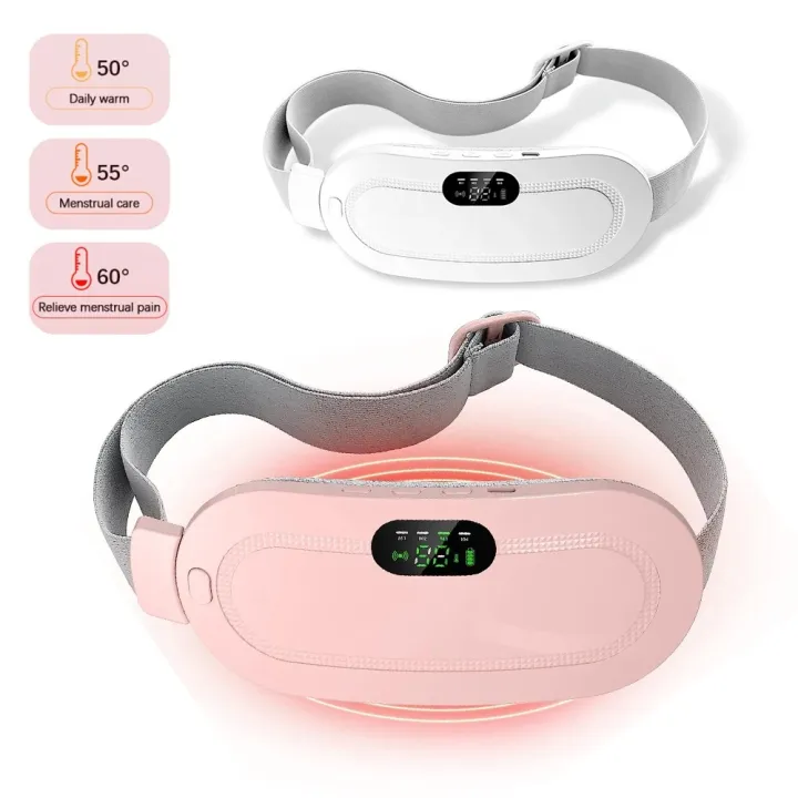 Period Cramp Relief Belt - Portable Electric Menstrual Heating Pad with ...