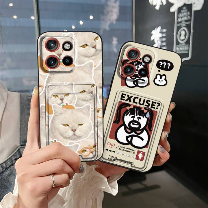 Card bag Dirt-resistant Phone Case For MOTO G86 5G Cover Back Cover ...