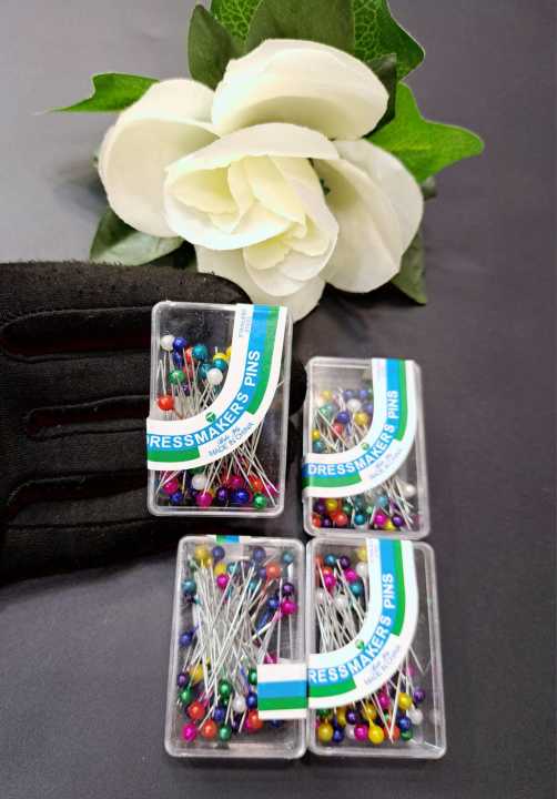 Pearl Hijab Pin Box – Elegant Safety Pin Set for Scarves & Dupattas | Daraz.pk