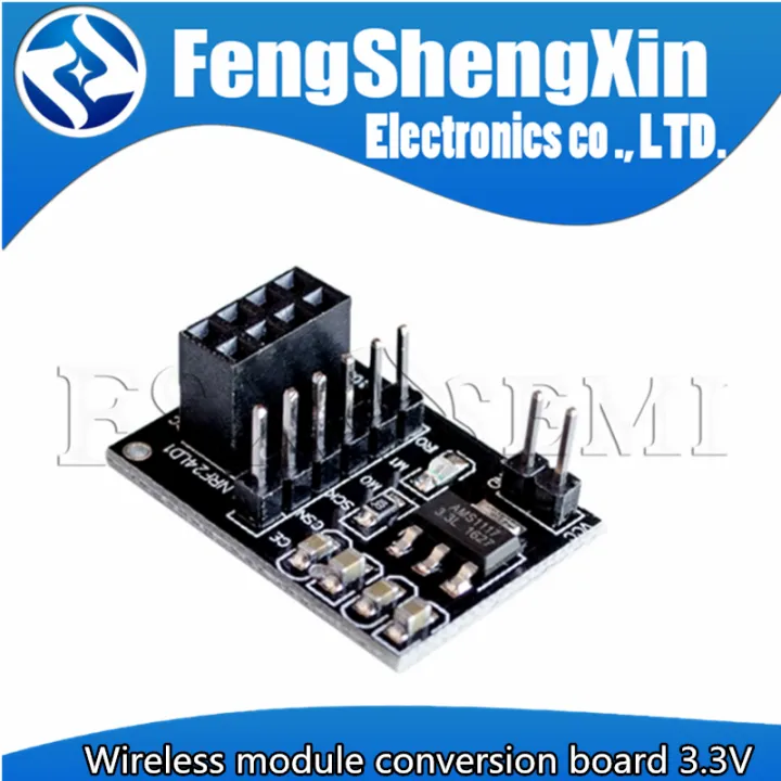1PCS New NRF24L01 3.3V Wireless adapter module New Socket Adapter plate ...