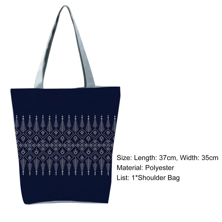 Trendygirl Women Handbag Handheld Traditional Elements Print Shoulder ...