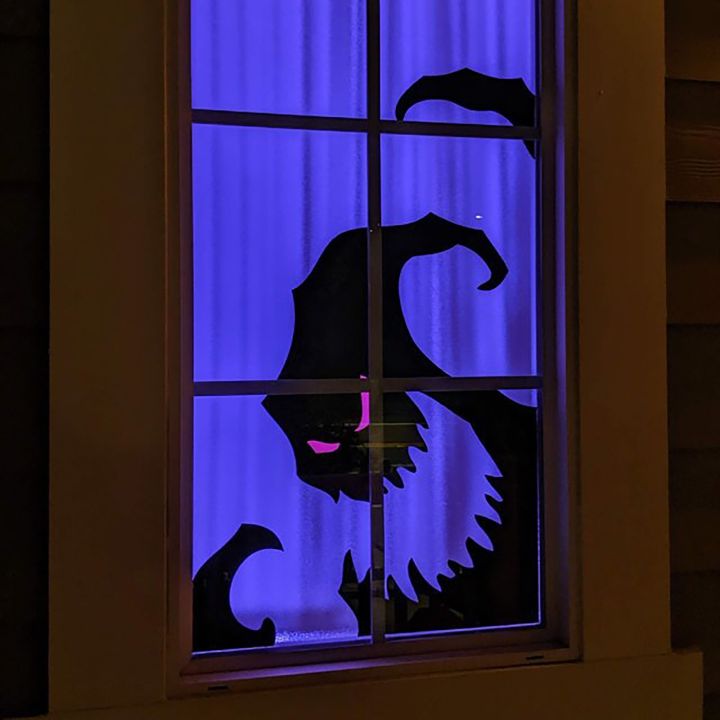 Abyss Devil Peeping Shadows Window Stickers Home Decoration Horror ...