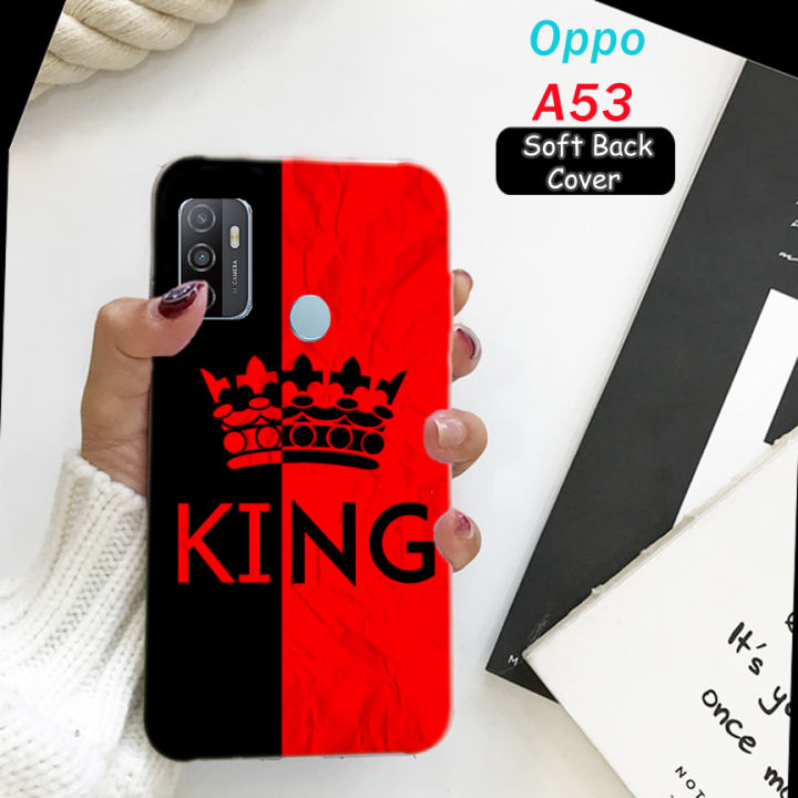 Oppo A53 Back Cover Boys - King Style Mobile Back Cover Pouch - Red ...