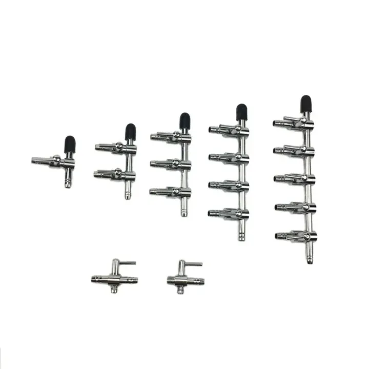 Pump Accessories 1 2 3 4 5 Way Air Valve Stainless Steel Aquarium Air ...