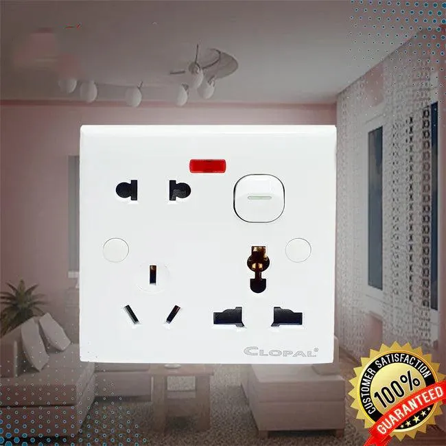 High-quality and long-lasting electric switch board with several light ...