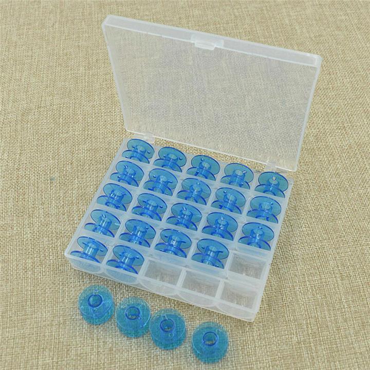 25 Pcs Sewing Machine Bobbins Spools Empty Bobbins Spools Sewing ...