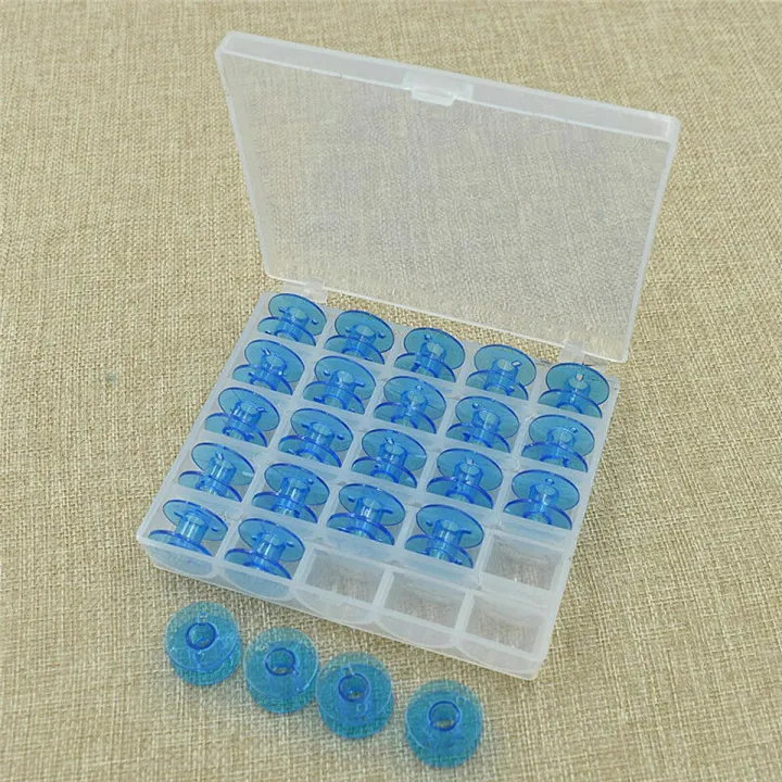 25 Pcs Sewing Machine Bobbins Spools Empty Bobbins Spools Sewing ...