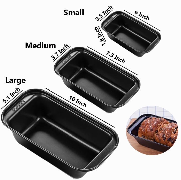 Nonstick Bread Loaf Pan/Mold - Bread Mold - Bakeware Gray Fruit Cake ...