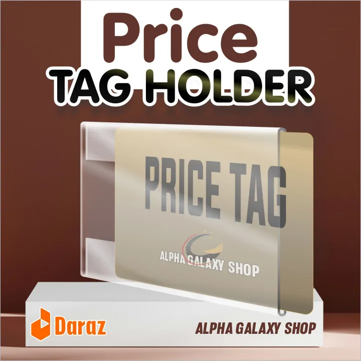 Price Tag Holder 2x3inch| Transparent Price Tag Display | Price Label ...
