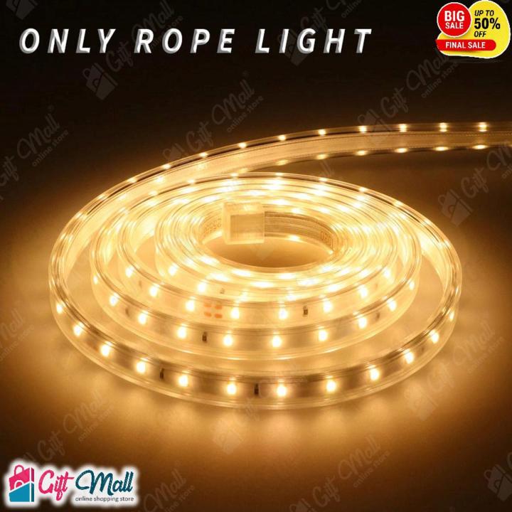 LED Rope Strip Room Decoration Light Golden Yellow Color - Gift Mall ...