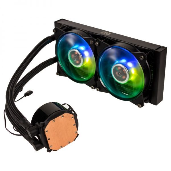 CoolerMaster 240mm Liquid Cooler AIO Modded with CyberPower Pump USED ...
