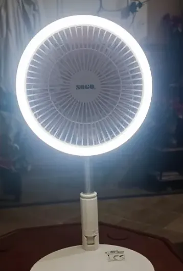 Sogo Rechargeable Mini Fan With LED Ring Light JPN-524 | Daraz.pk