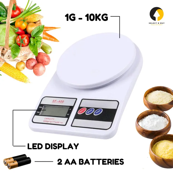10kg Electronic Digital Kitchen Scale Ideal For Mother & Baby Cooking ...